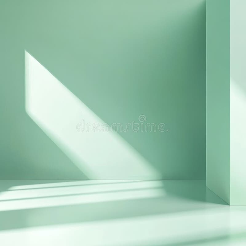 Abstract Interior Background with Light and Shadow on the Wall. Vector ...
