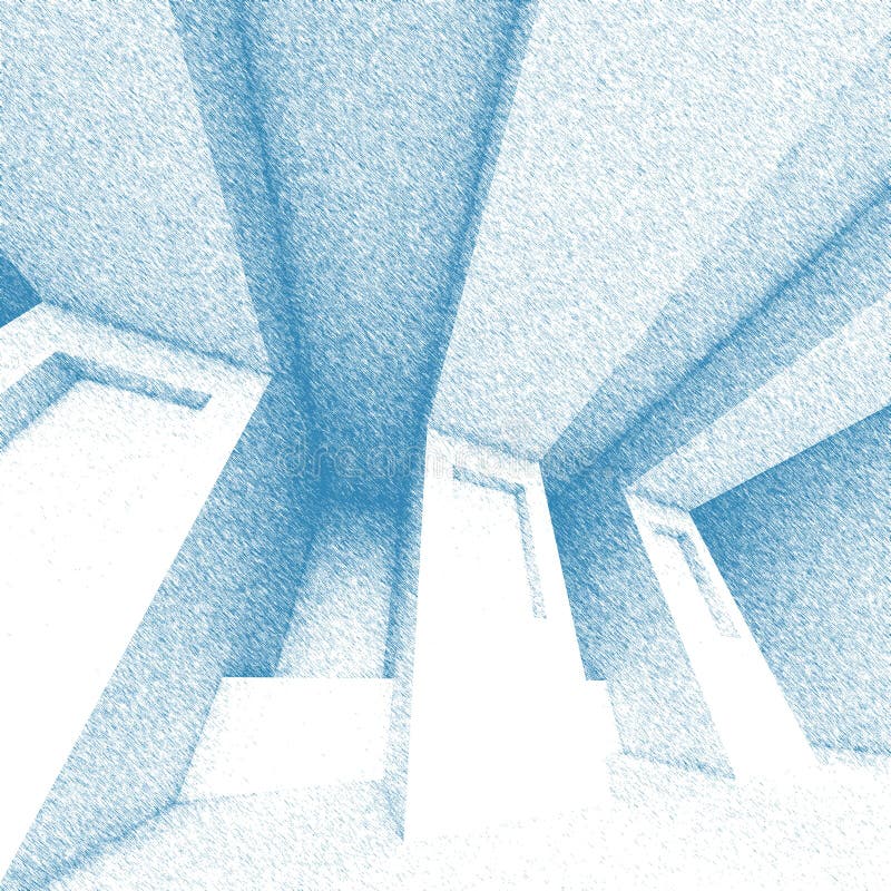 Abstract Interior Design stock illustration. Illustration of futuristic ...