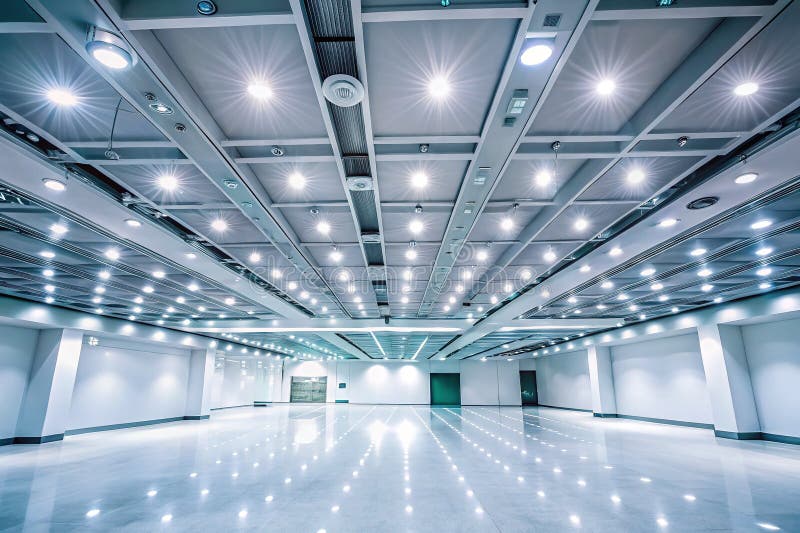 Abstract Interior Design Long Exposure Captures Suspended Halogen ...