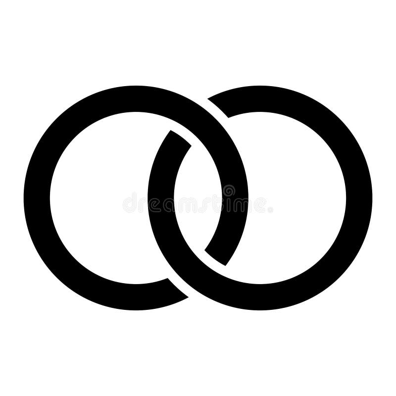 Abstract Interlace, Interweave Geometric Circle Element. Intersecting ...