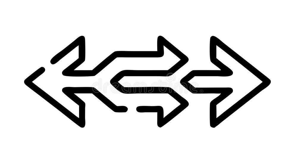 Abstract Interlocking Arrows Vector, Flow and Connectivity, Vector ...