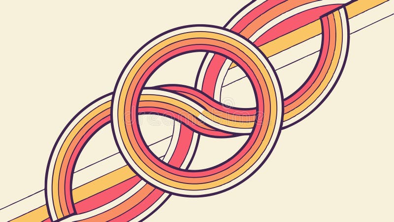 Abstract Interlocking Knot, Complexity and Connection, Vector Design ...