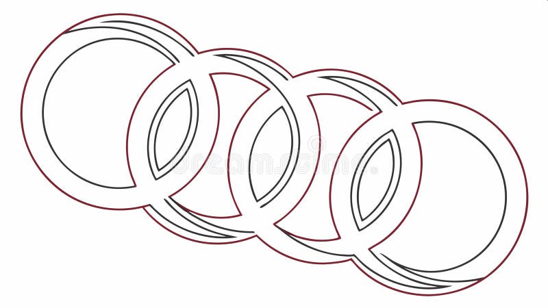 Four Interlocking Rings Stock Illustrations – 22 Four Interlocking ...