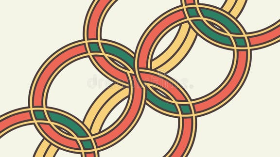 Abstract Interlocking Rings, Symbolizing Unity, Connection, and Eternal ...