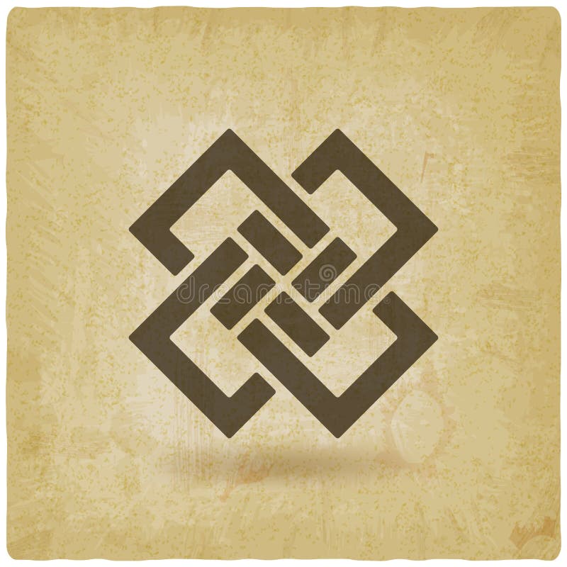 Abstract Interlocking Squares Vintage Background Stock Vector ...