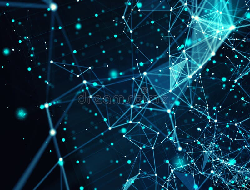 Abstract Internet Connection Network Background with Motion Effects ...