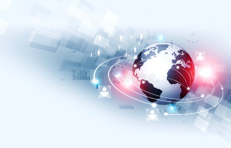 Abstract Technology Connection Interface Stock Illustration ...