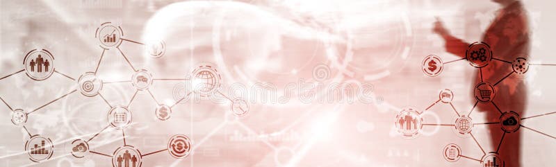Abstract Internet of Thing Technology Automation Smart Industry Website ...