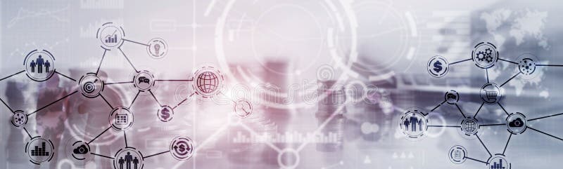 Abstract Internet of Thing Technology Automation Smart Industry Website ...