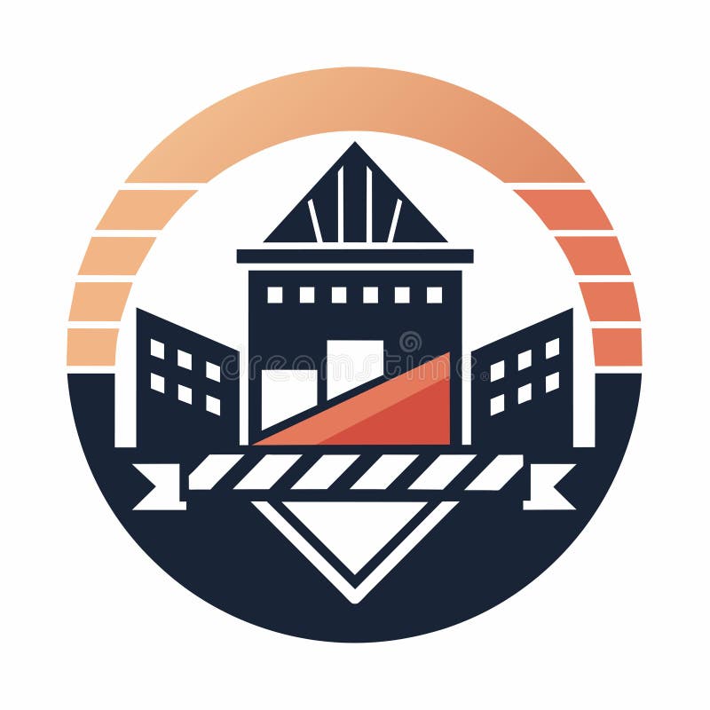 Abstract Interpretation of a Construction Companys Emblem Featuring ...