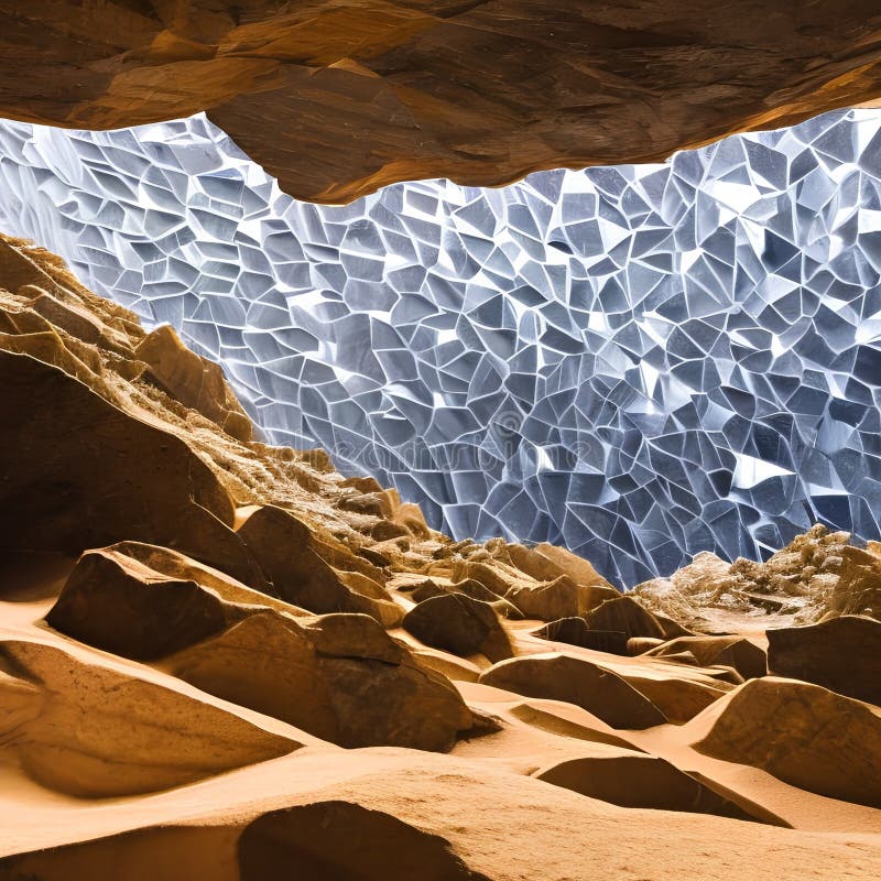 An Abstract Interpretation of a Crystal Cave, with Textured and ...