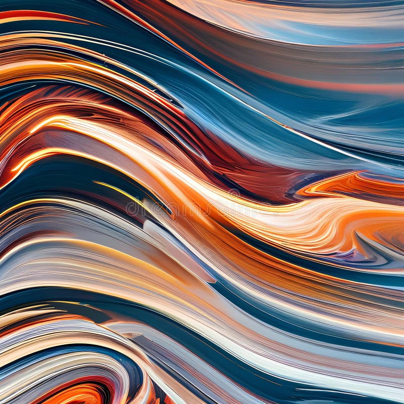 An Abstract Interpretation of a Fire, with Textured and Patterned ...