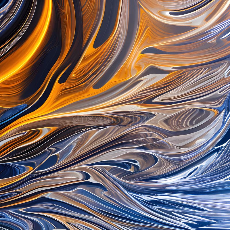 An Abstract Interpretation of a Fire, with Textured and Patterned ...