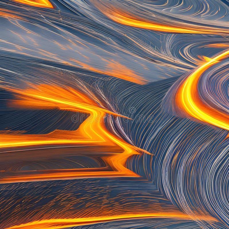 An Abstract Interpretation of a Fire, with Textured and Patterned ...