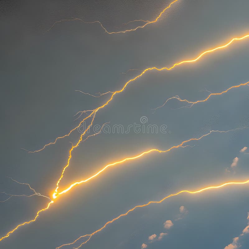 An Abstract Interpretation of a Lightning Bolt, with Textured and ...
