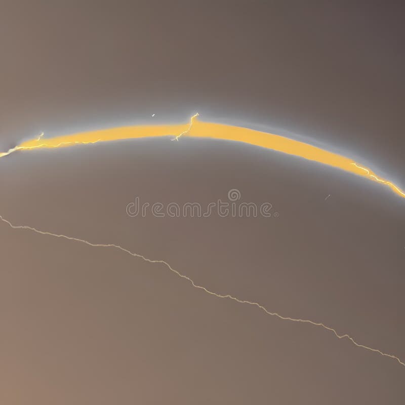 An Abstract Interpretation of a Lightning Bolt, with Textured and ...