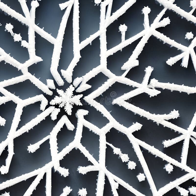 An Abstract Interpretation of a Snowflake, with Intricate Patterns and ...