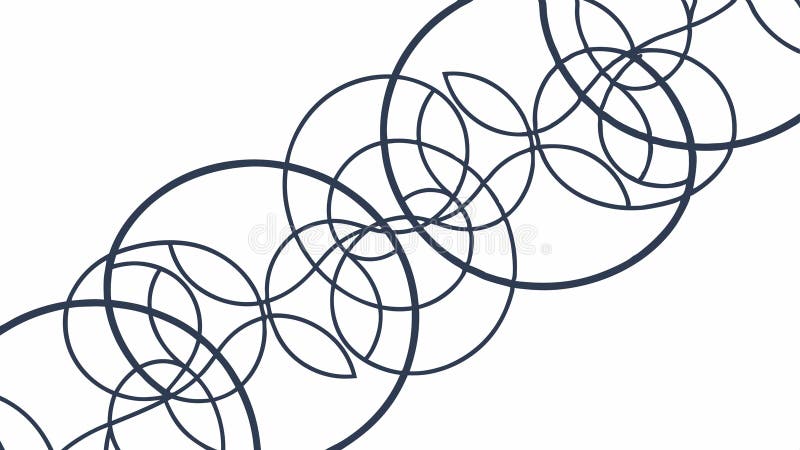 Abstract Intersecting Circular Patterns, Vector Design Generative AI Stock Vector - Illustration ...