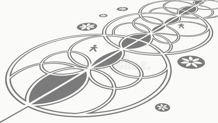 Abstract Intersecting Ellipses and Paths, Dynamic Geometric Design ...