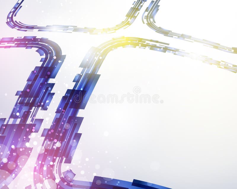 Abstract Path Technology Background Stock Vector - Illustration of ...