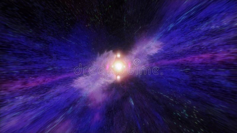 Abstract Interstellar, Time Travel and Hyper Jump in Space. 4K 3D ...