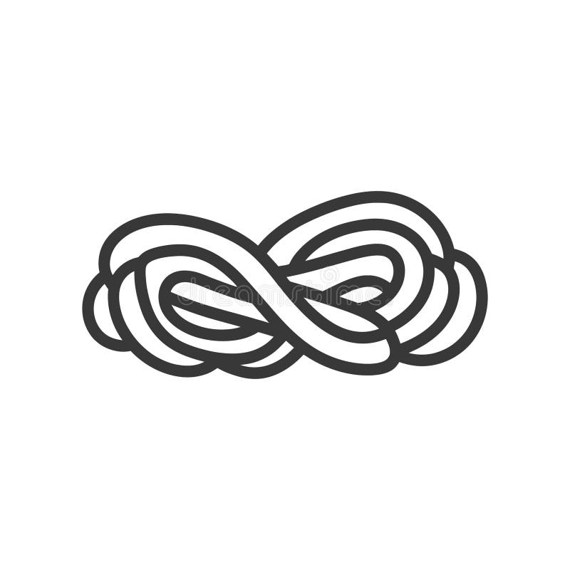 Intertwined Lines Design stock illustration. Illustration of link ...