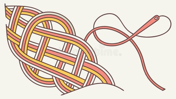 Abstract Intertwined Ribbons, Decorative Pattern, Vector Design ...