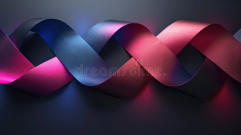 Abstract Intertwined Ribbons Stock Illustration - Illustration of ...