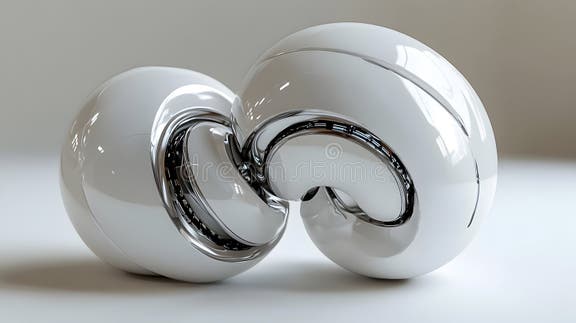 Interlocking Chrome Spheres Stock Photo - Image of background ...