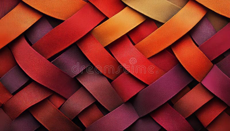 Abstract Interwoven Colorful Ribbons Texture Background. Design Concept ...