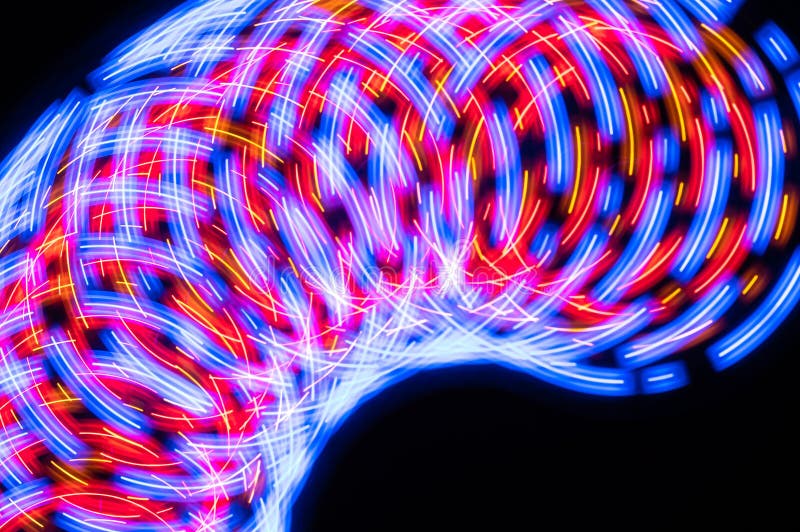 Abstract: Intriguing Swirls of Color on a Black Background Stock Photo ...