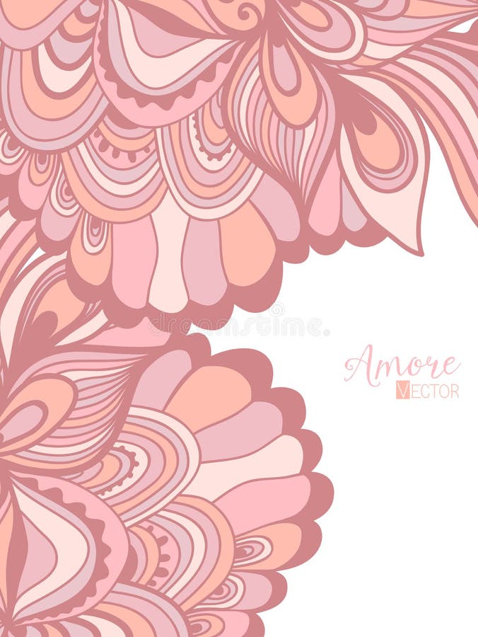 Abstract Invitation Card with Abstract Wave. Template Wavy Frame Design ...