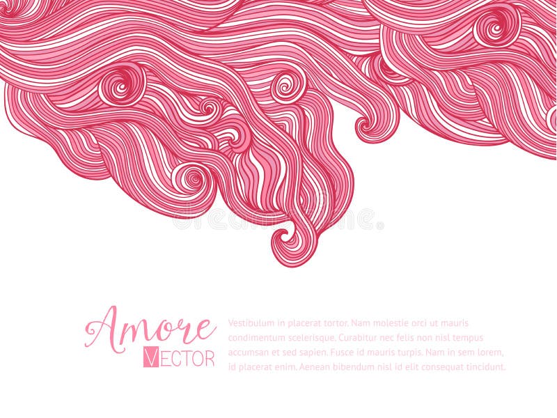 Abstract Invitation Card with Abstract Wave. Template Wavy Frame Design ...