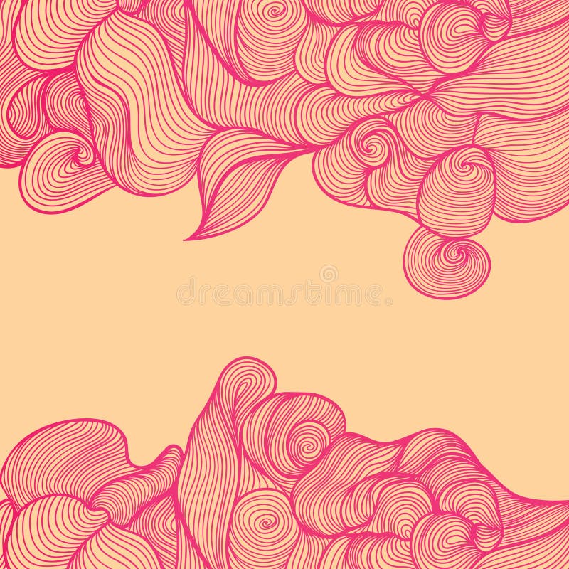 Abstract Invitation or Greeting Card with Abstract Pattern Stock Vector ...