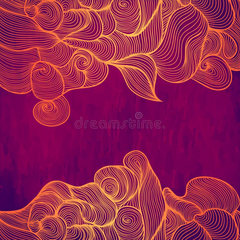 Abstract Invitation Card. Template Frame Design for Card. Stock Vector ...