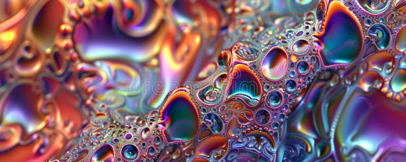 Abstract Iridescent Background Design, 3d Render, Showcasing an ... Abstract Iridescent Background Design, 3d Render, Showcasing an ...