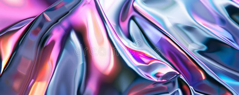 Abstract Iridescent Background Design, 3d Render, with a Sleek ...