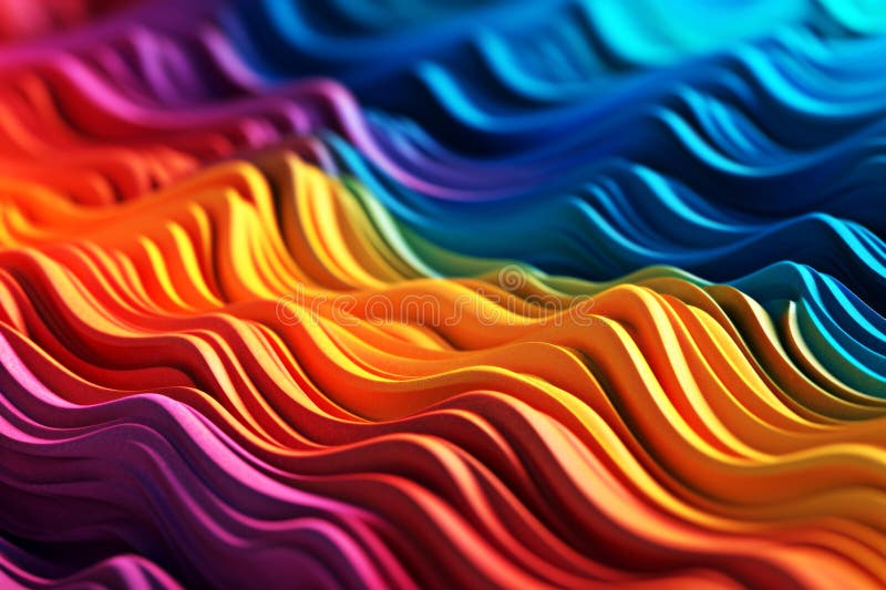 Abstract Iridescent Background from Stripes of Different Iridescent ...