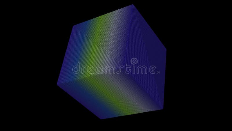An Abstract Iridescent Colored Cube. Abstract Technology Background ...