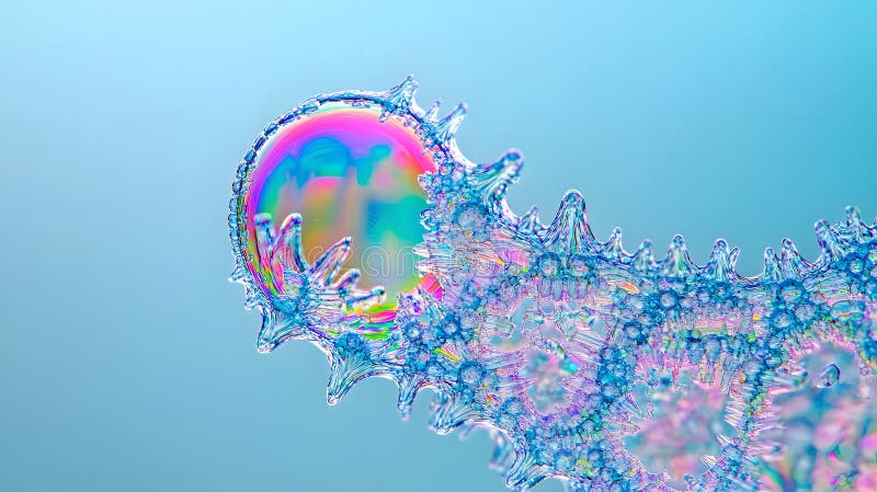 Abstract Iridescent Crystal Structure, Vibrant Good Resolution Stock ...