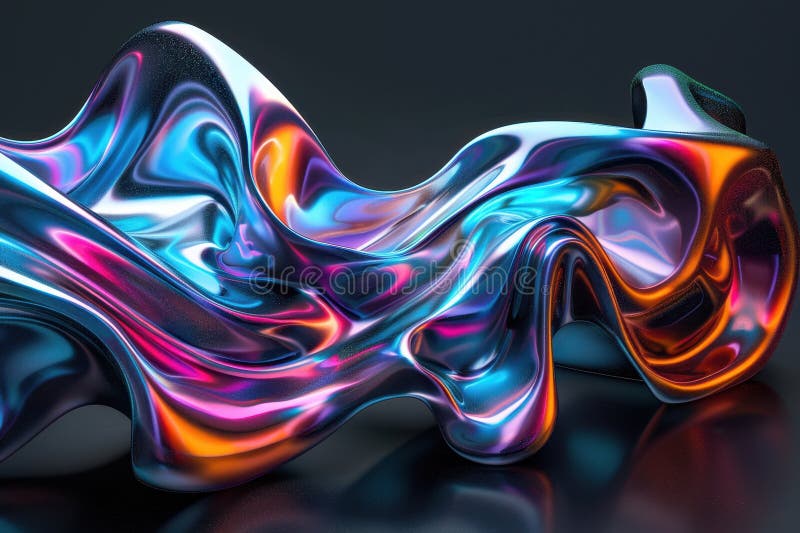 Abstract Iridescent Fabric stock illustration. Illustration of concept ...