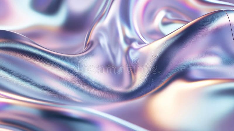 Abstract Iridescent Fabric Texture with Pastel Color Gradient Stock ...