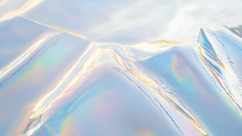 Abstract Iridescent Landscape with Light Reflections and Subtle Color ...