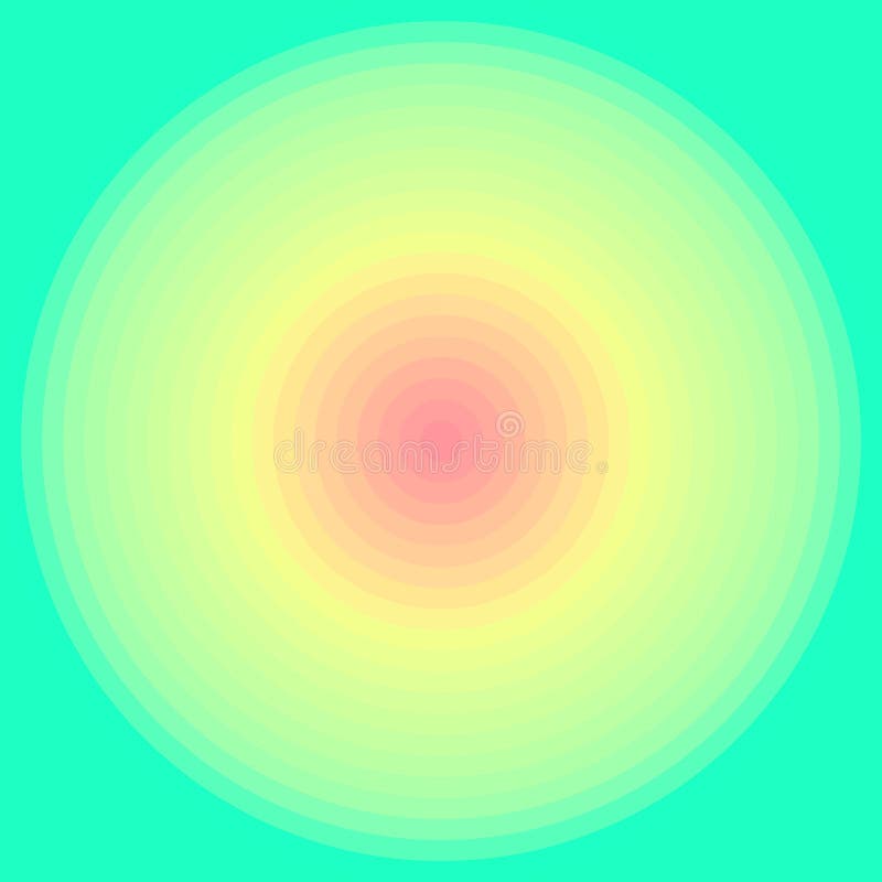 Abstract Iridescent Radial Gradient Background. Texture with Circular ...