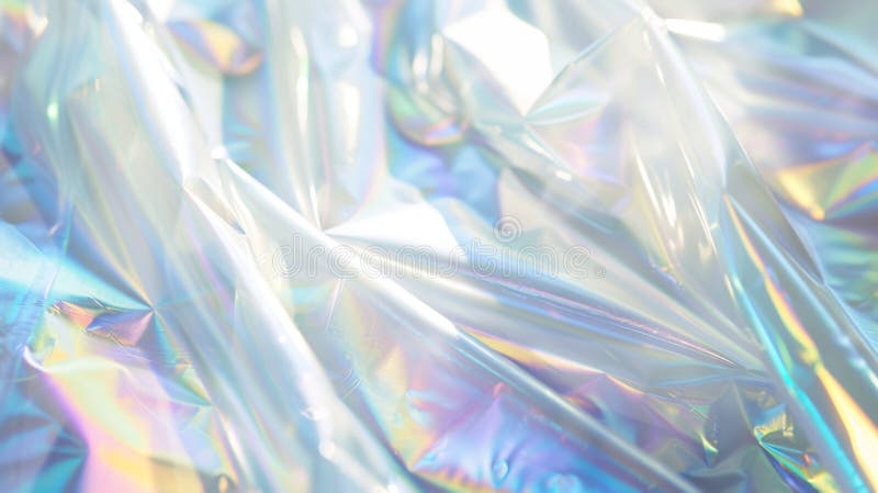 Abstract Iridescent Surface with Holographic Light Effects, Generative ...