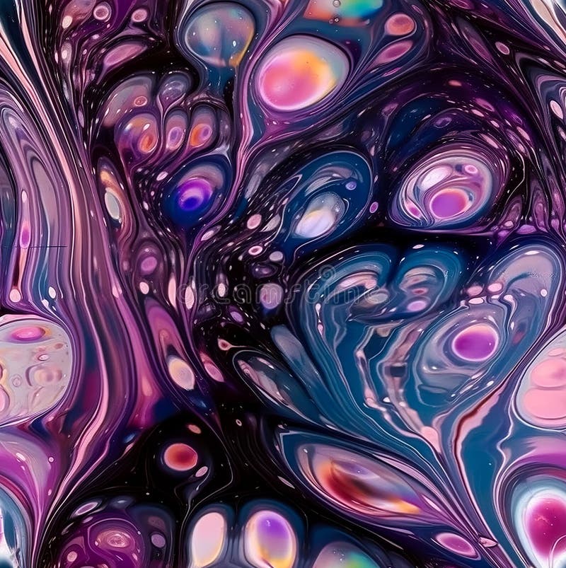 Abstract Iridescent Texture. Minimal Liquid Aesthetic Concept Stock ...