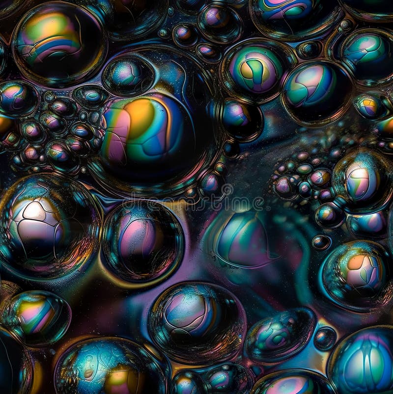 Abstract Iridescent Texture. Minimal Liquid Aesthetic Concept Stock ...