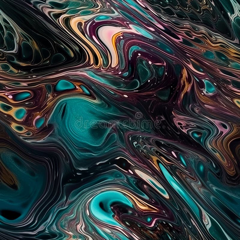 Abstract Iridescent Texture. Minimal Liquid Aesthetic Concept Stock ...