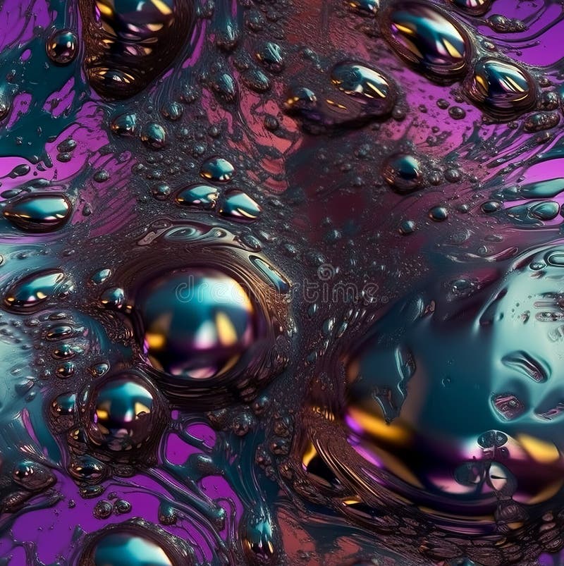 Abstract Iridescent Texture. Minimal Liquid Aesthetic Concept Stock ...