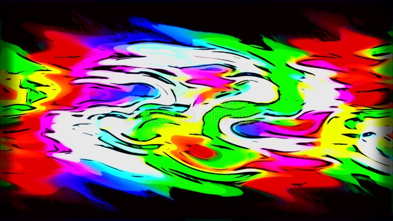 Abstract Iridescent Wavy Surface with Rainbow Beautiful Gradient Colors ...